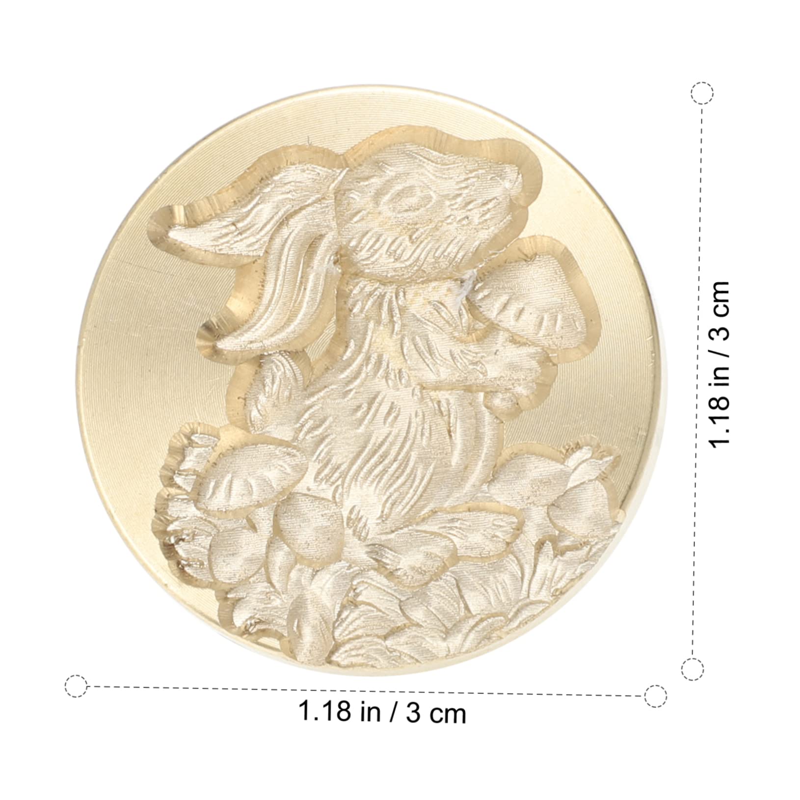 EXCEART 1pc Wax Seal Envelope Seal Stamp Animal Wax Stamp Wax Letter Seal Bunny Envelope Stamp Easter Bunny Vintage Seal Stamp Wax Stamp Seal Animal Stamps Brass Office Old Fashioned Suite