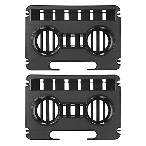 Evron Zero Gravity Chair Tray,Cup Holder for Zero Gravity Lounge Chair,Bag Hanging Design Recliners Cup Holder Tray Clip On Chair Table/Tray for Carrying iPhone/ iPad/Thermos Cup Black 2 Pack