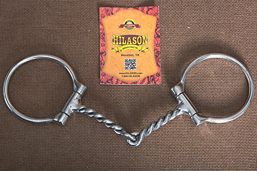 HILASON 5" Western Stainless Steel Horse Mouth Dee Bit W/Twisted Wire Mouth
