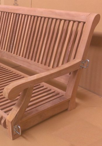 New Grade A Teak Porch Garden 6 feet Swing Chair only (Swing & Sunbrela Cushions Sold Separately) [Model:Giva] #WHSWGV6