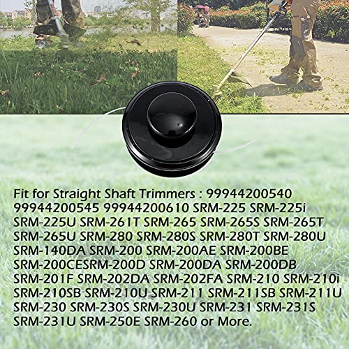 Dyna-Living Echo Trimmer Head Replacement for Echo, Echomatic Bump Head for SRM Straight Shaft Trimmers, Speed Trimmer Head Fit for Replacing Echo SRM 225 Parts, Echo SRM 266 Parts