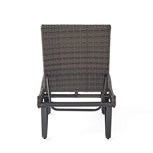 Christopher Knight Home San Marcos Chaise Lounge Set, 2-Pcs Set, Grey