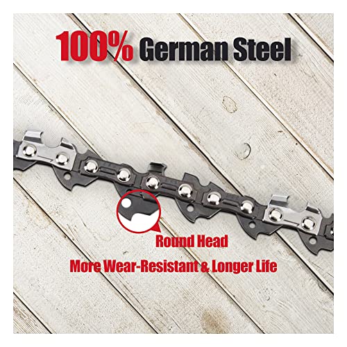 E & S Chainsaw Bar & Chain Combo 5 Inch .043" Gauge .030" Pitch 28 Drive Links, Semi Chisel 5 Inch Chainsaw Chain for Worx WG324E WG324E.9 Model