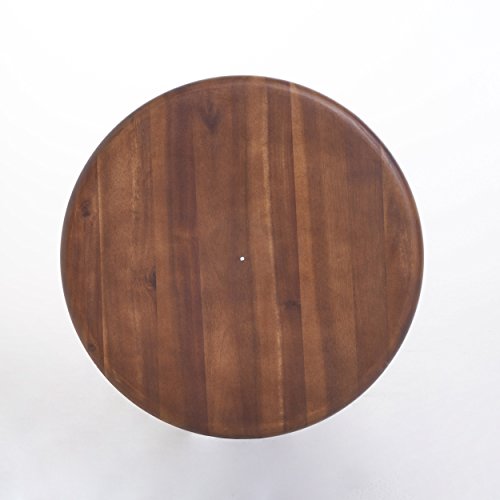 Christopher Knight Home Pike Outdoor Acacia Wood Barstools, 2-Pcs Set, Dark Brown Finish