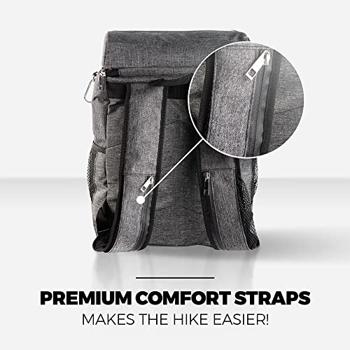 Backpack Cooler Insulated Leak Proof Bag 32 Cans for The Beach, Hiking, Picnic, Ice Down and Keep Food and Drink Cool for The Day, Cooler Bookbag Men and Women, Large and Small Compartment Storage