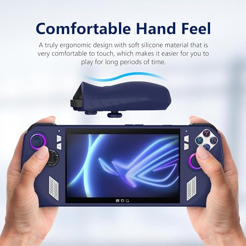 ASUS ROG Ally Silicone Protective Case - Anti Slip, Anti Finger Print, Enhanced Grip Control - Navy