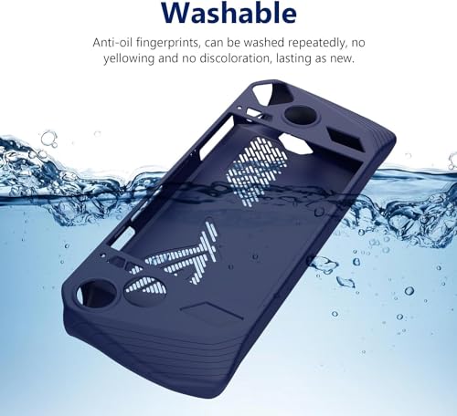 ASUS ROG Ally Silicone Protective Case - Anti Slip, Anti Finger Print, Enhanced Grip Control - Navy