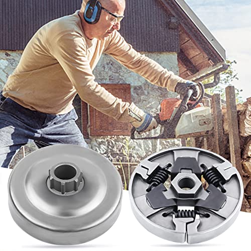 Adefol Chainsaw 3/8"-7 Clutch Drum Rim Sprocket Kit for Stihl MS660 066 064 MS640 MS661 Replacement Parts with Washer E-Clip Needle Bearing