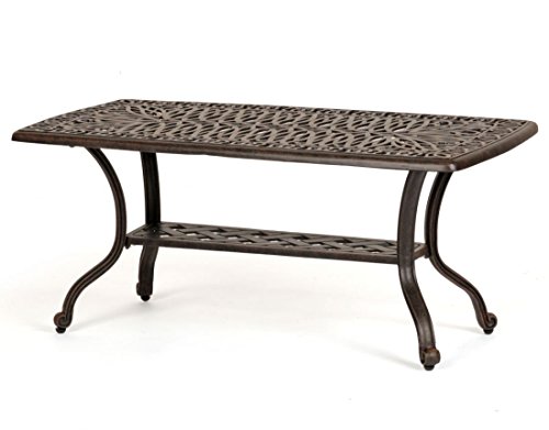 theWorldofpatio Elizabeth Cast Aluminum Powder Coated 9pc Outdoor Patio Sofa Deep Seating Chat Set - Antique Bronze