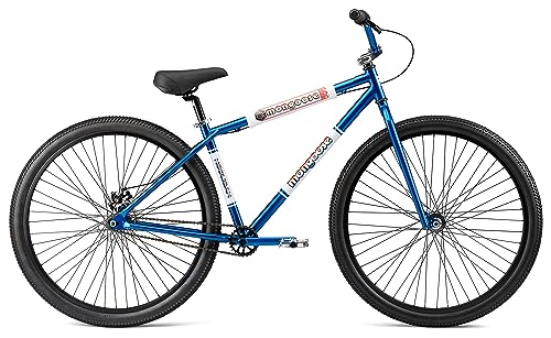 Mongoose Hooligan Mens and Womens BMX Bike, 29x2.3-Inch Wheels, Durable Steel Frame, Single Speed, Disc Brakes, Blue