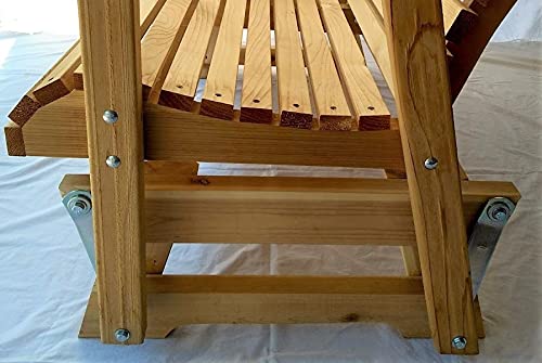Kilmer Creek Rustic Finished 2' Cedar Porch Glider, Amish Crafted