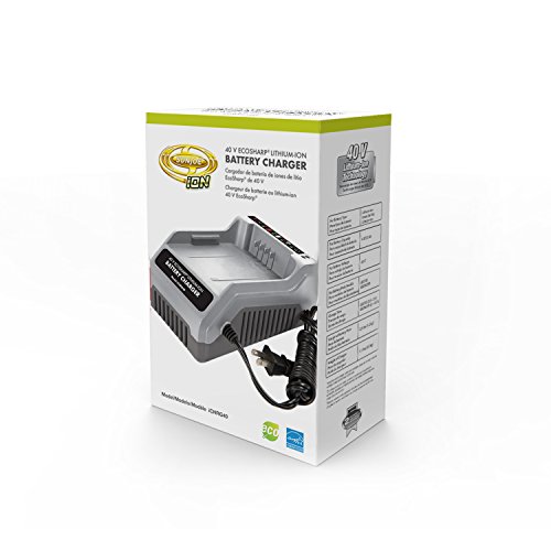 Snow Joe + Sun Joe iCHRG40 EcoSharp Lithium-Ion Battery Charger | 40 Volt , Gray