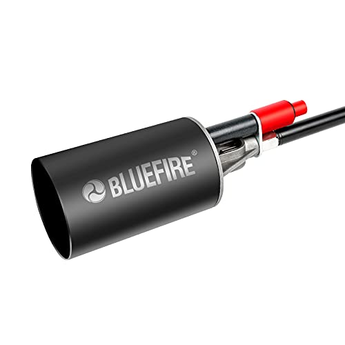 BLUEFIRE 150,000 BTU High Output Propane Torch Weed Burner with 10ft Hose Trigger Start Heavy-Duty Turbo Jumbo Flame Garden Blowtorch Weeds Burn Ice Snow Melt Roof Asphalt Road Repair Campfire Starter