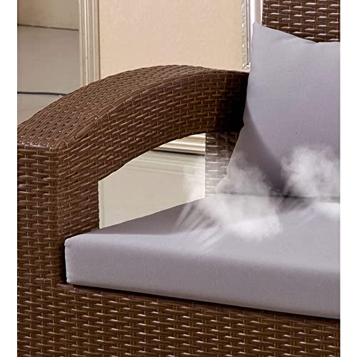 FLYMEI Patio Cushion Covers, Outdoor Cushion Covers Replacement 24 X 22 X 4 inch, Water Resistant Patio Bench Covers Only