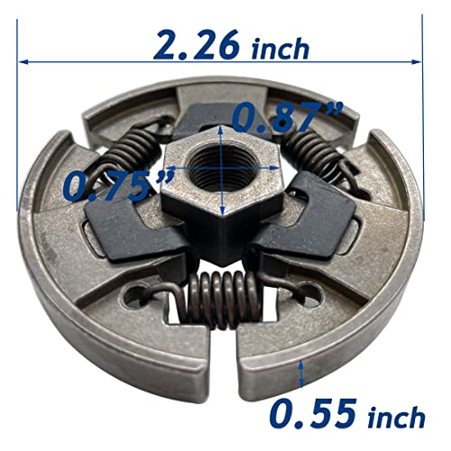 Sprocket Clutch 3/8" for Stihl 017 018 019 019T 021 023 025 MS170 MS180 MS190 192 CE, MS210 MS230 MS250 MS191 MS211 Chainsaw with Washer E-Clip Kit Chainsaw with Washer E-Clip Kit Re 1123 640 2073