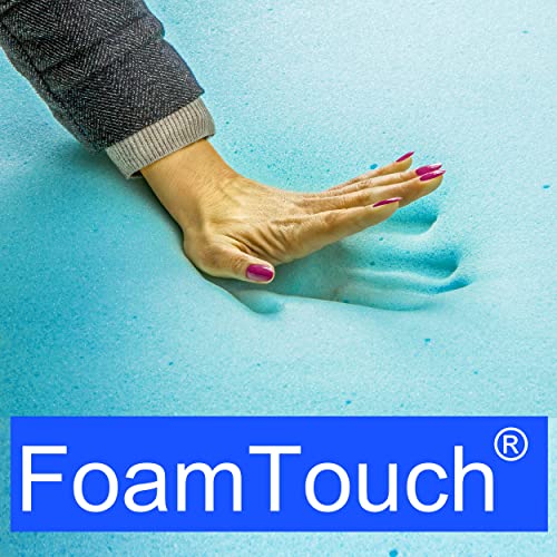FoamTouch 2" Height x 28" Width x 75" Length Camper/RV bunk Mattress with Gel Memory Foam -No Cover