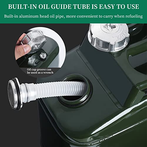 2.6 Gallon Metal Tank, Jerry Can - (10L Green)