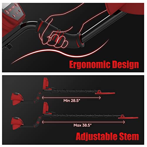 Metal Detector for Adults Professional, NUSICAN IP68 Waterproof 10" Searching Coil ,Ergonomic Design ,Adjustable Stem Detector for Adults and Teens, 4 Detection Modes High Accuracy, with Headphone