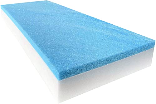 FoamTouch 2" Height x 28" Width x 75" Length Camper/RV bunk Mattress with Gel Memory Foam -No Cover
