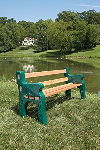 Sportys Park Bench Kit - Comfortable Lightweight Maintenance Free - UV Protected - Attractive and Well Liked Design - Made in USA