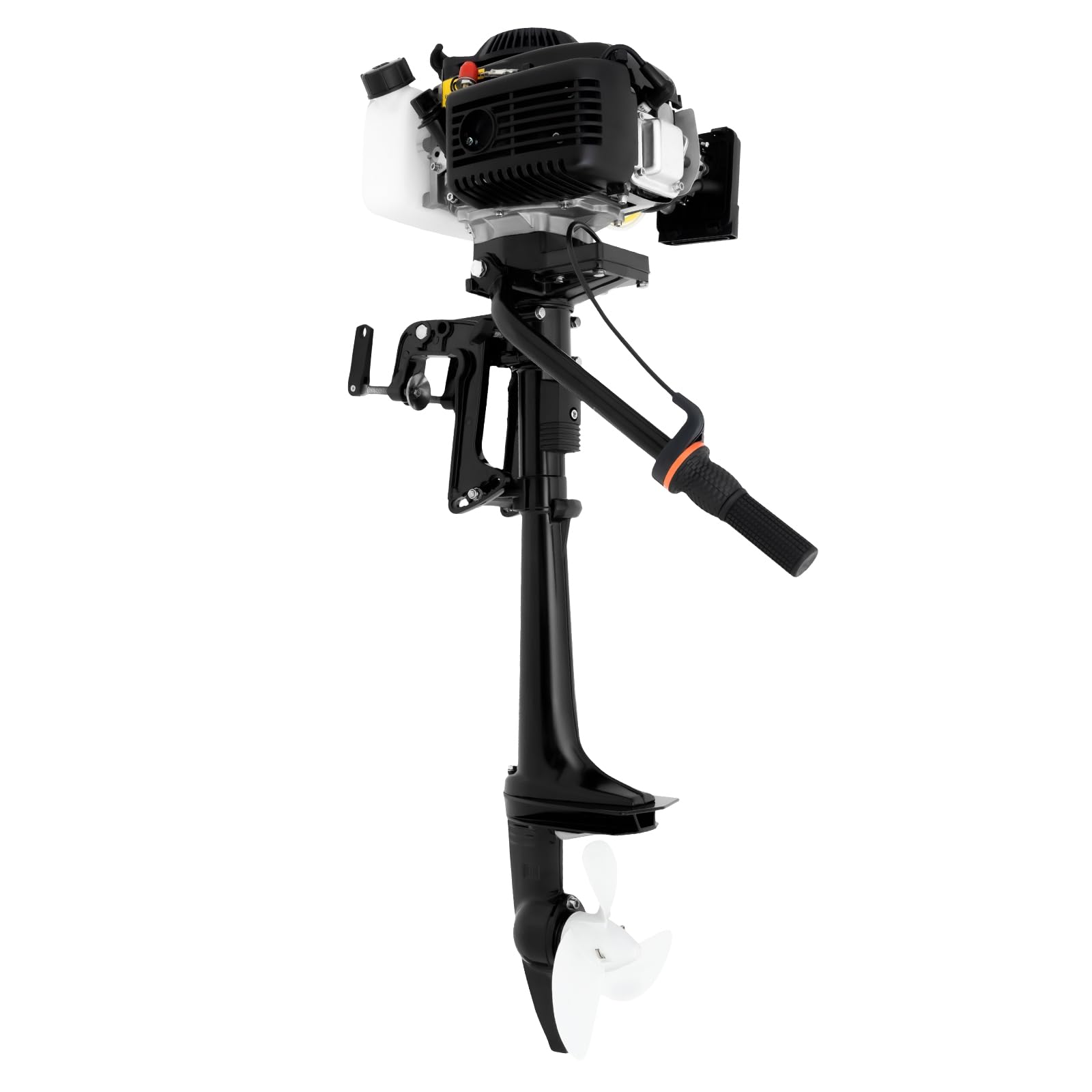 WenDissy 4 Stroke Outboard Motor Boat Engine, Marine Boat Motor with Air Cooling System and Manual Pull Start for Inflatable Fishing Boats Yachts Water Sport Tools