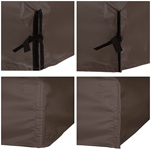 Yescom 10'x10' Gazebo Top Replacement for 2 Tier Outdoor Canopy Cover Patio Garden Yard Coffee Liqueur Y00210T10