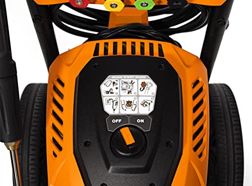 Generac 8888 2700 PSI 1.2 GPM Electric-Powered Residential Pressure Washer, 50-State/CARB Compliant