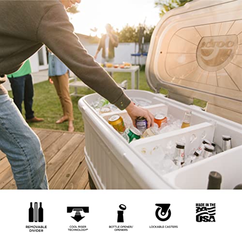 Igloo 125 qt Gray Party Bar Wheeled Cooler