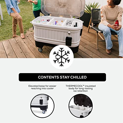 Igloo 125 qt Gray Party Bar Wheeled Cooler
