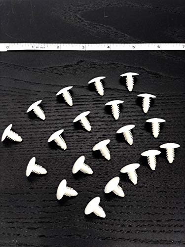 100 pcs Medium Multi-Gauge Rivet 3/16" or 7/32" Hole Patio Strapping Fasteners Webbing Lawn Chair Lounge (White)
