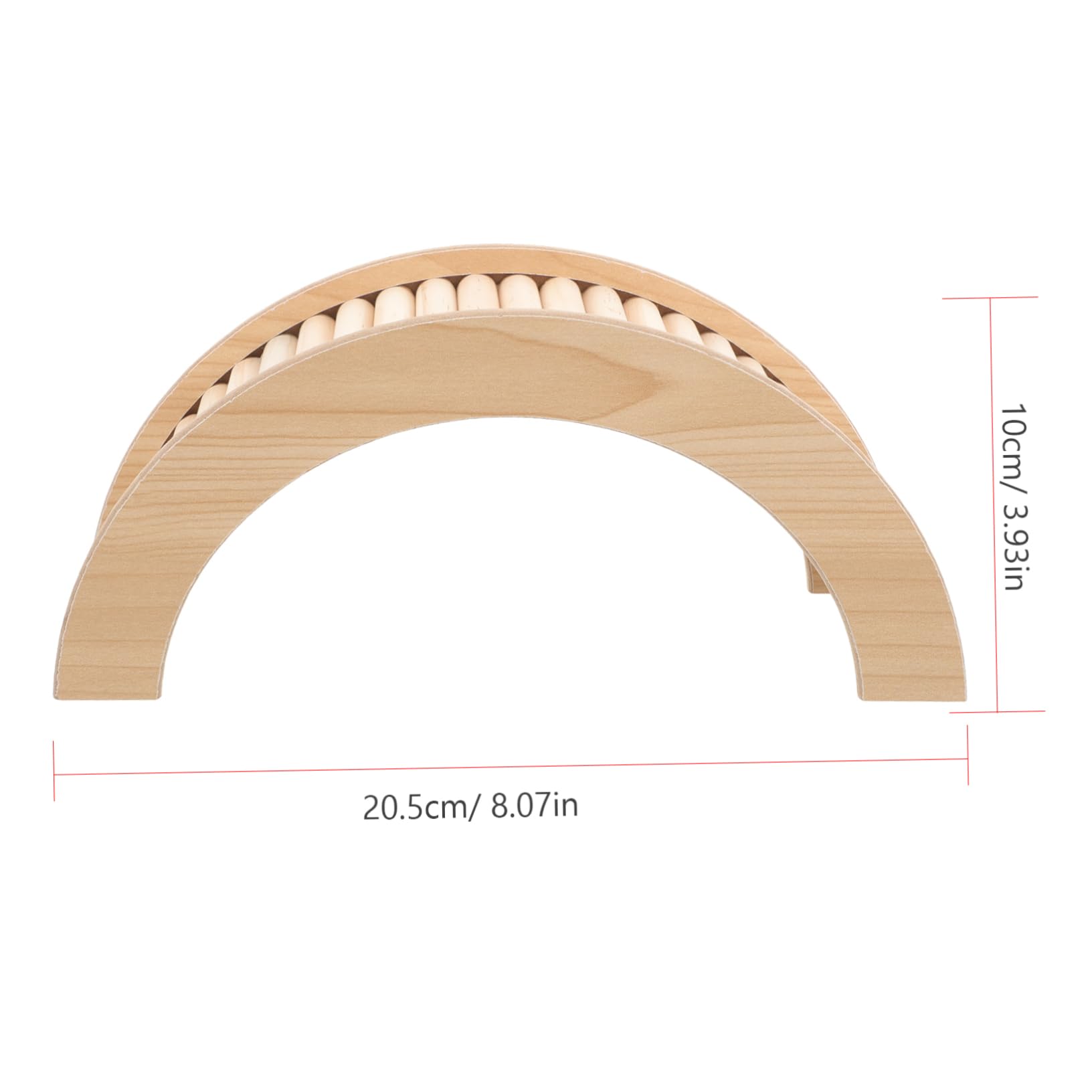 HEALEEP Hamster Toy Bridge Hedgehog Ladder Hamster Chew Toys Guinea Ramp Chinchilla Climbing Ladder Slide for Hamster Bridge Decor Hamster Accessories Wooden Rabbit Arch Bridge
