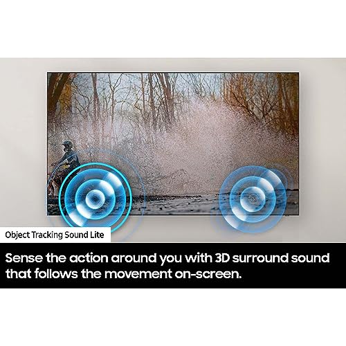 SAMSUNG UN55CU8000 55 inch Crystal UHD 4K Smart TV (2023) Bundle with Monster TV Full Motion Wall Mount for 32"-70" with 6 Piece Sound Reactive Lighting Kit