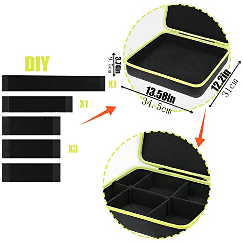 Khanka Hard Battery Storage Box Holder Carrying Case Replacement for Ryobi 12v/18v/40v Li-ion Battery and Charger - Holds 12V 20V 40V 1.5/2.0/2.5/3.0/3.5/4.0/5.0/6.0-Ah Battery, Charger (Case Only)