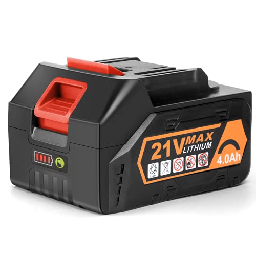 EKACO 320 CFM & 180 MPH Leaf Blower with 4.0Ah Battery and Charger + 21V 4.0Ah Li-ion Battery Packs
