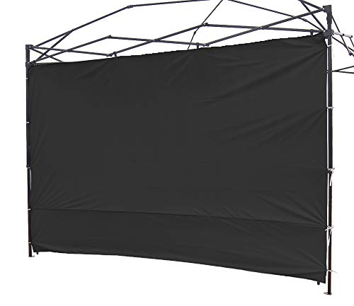 NINAT Canopy Sunwall Sidewall Gazebos Tent Waterproof for 10x10ft Pop up Canopy Straight Leg Gazebos Outdoor Instant Canopies 1 Pcs Black Canopy Sidewall Only