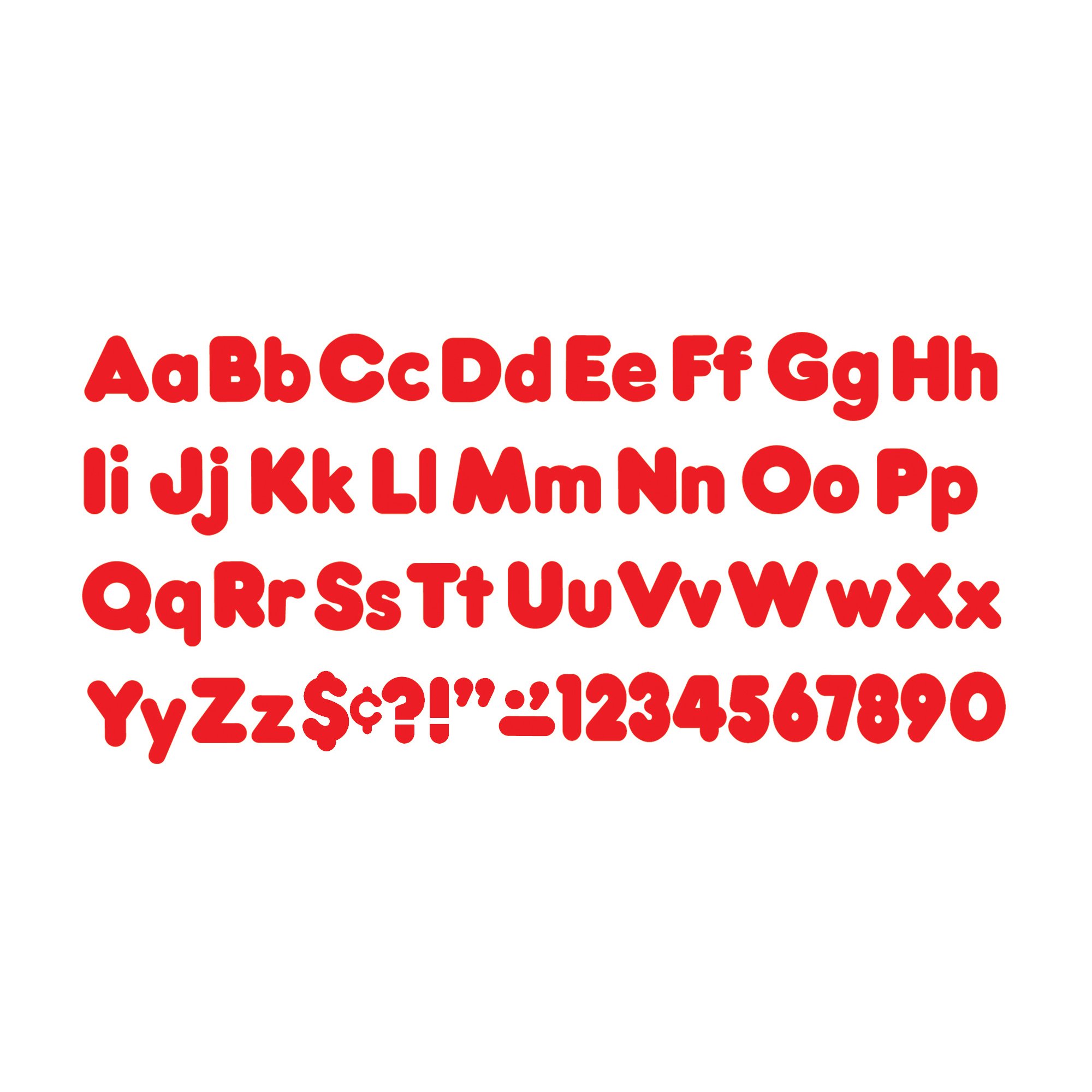Trend Ready Letters Letter & Number, Red