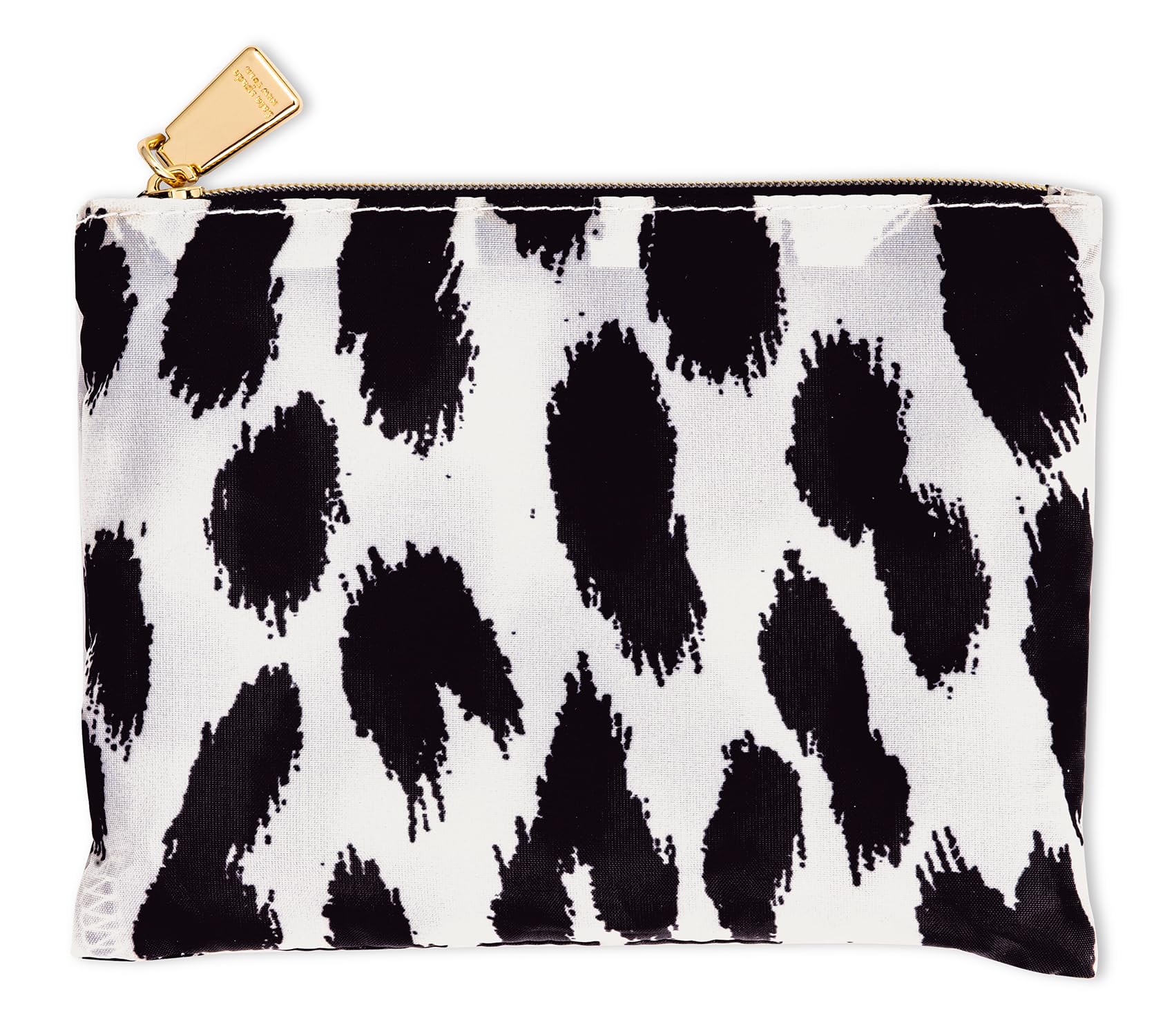 kate spade new york Reusable Produce Bags, Shopping Tote with Zipper Storage Pouch, Lightweight Foldable Grocery Bag (Modern Leopard)