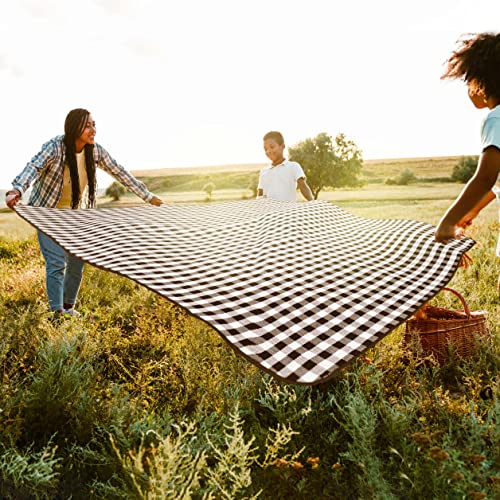 Picnic Blankets Waterproof Foldable, Large Beach Blanket, Waterproof Picnic Blanket, Durable and Versatile Picnic Mat with Leather Handle & Sling, Outdoor Blanket with PEVA Backing Layer