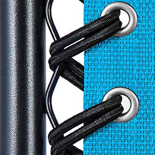 Garneck 8pcs Chair Replacement Cords, Deck Chair Rope, Deck Chair Accessories Chaise Longue Rope Chaise Elastic Rope Recliner Parts(Black)