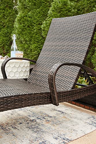 Signature Design by Ashley Kantana Chaise Lounge Set of 2, Brown