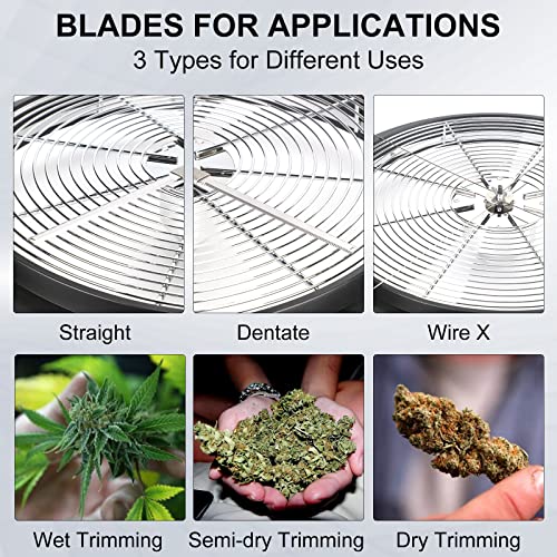 MELONFARM 16-Inch Bud Leaf Bowl Trimmer Twisted Spin Cut for Hydroponic Plant with Sharp Stainless Steel Blades