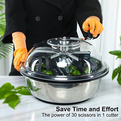 MELONFARM 16-Inch Bud Leaf Bowl Trimmer Twisted Spin Cut for Hydroponic Plant with Sharp Stainless Steel Blades