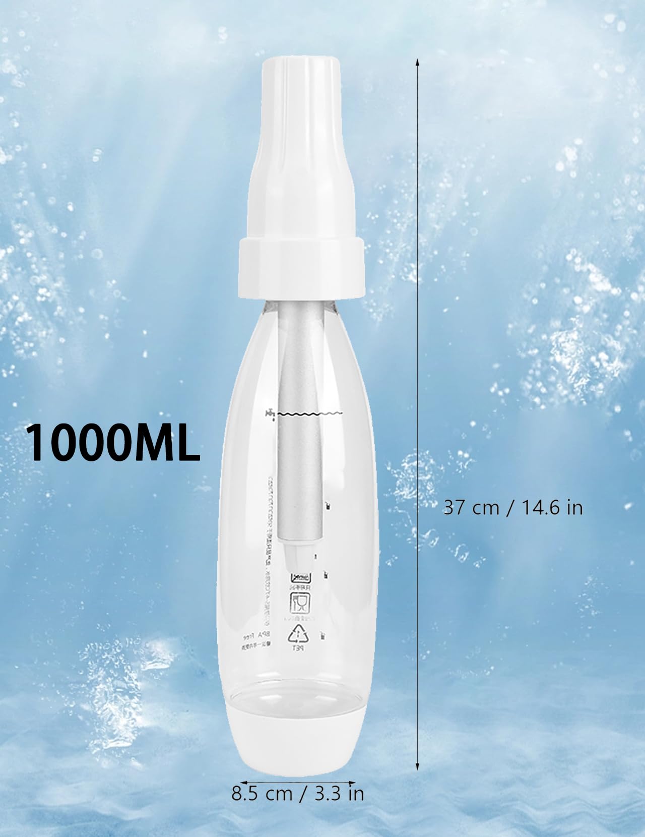 ZLXHDL Portable Soda Water Maker, 1000ml Household Soda Water Makers Carbonated Water Soda Streaming Machine for Home(CO2 Cartridges Not Included)