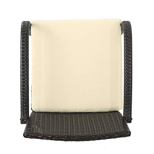 Christopher Knight Home Cordoba Outdoor PE Wicker Dining Chairs, 2-Pcs Set, Multibrown