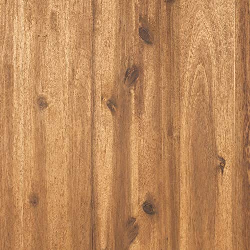 Walker Edison AZOWCHAT3PCBR Castellina Modern 3-Piece Solid Acacia Wood Patio Chat Set, Brown