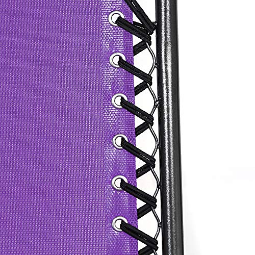 Zero Gravity Chairs Recliner Lounge Patio Chairs Set of 2 Purple