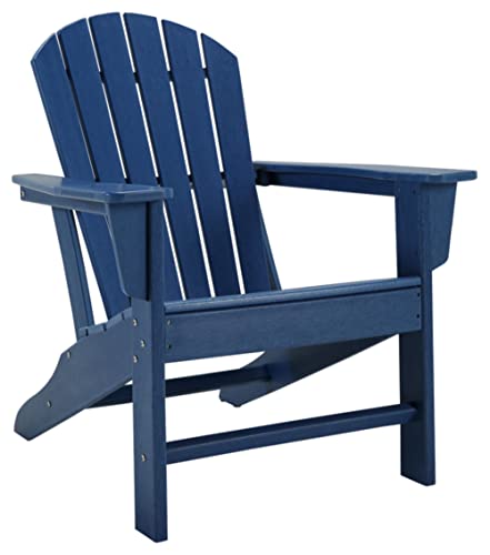 Signature Design by Ashley Sundown Treasure Adirondack Chair, 31.13"W x 33.25"D x 37.75"H, Navy Blue