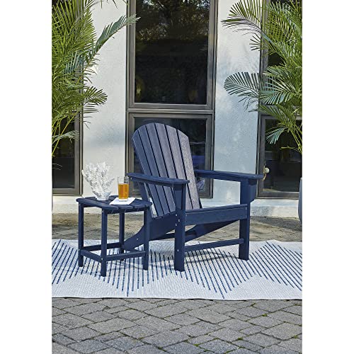 Signature Design by Ashley Sundown Treasure Adirondack Chair, 31.13"W x 33.25"D x 37.75"H, Navy Blue