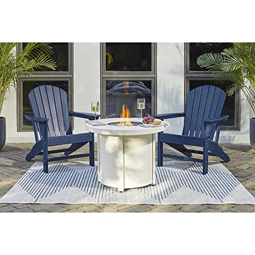 Signature Design by Ashley Sundown Treasure Adirondack Chair, 31.13"W x 33.25"D x 37.75"H, Navy Blue