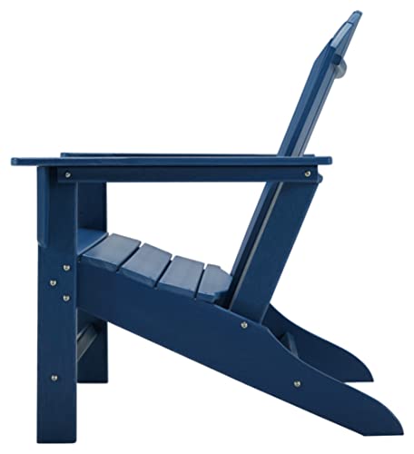 Signature Design by Ashley Sundown Treasure Adirondack Chair, 31.13"W x 33.25"D x 37.75"H, Navy Blue